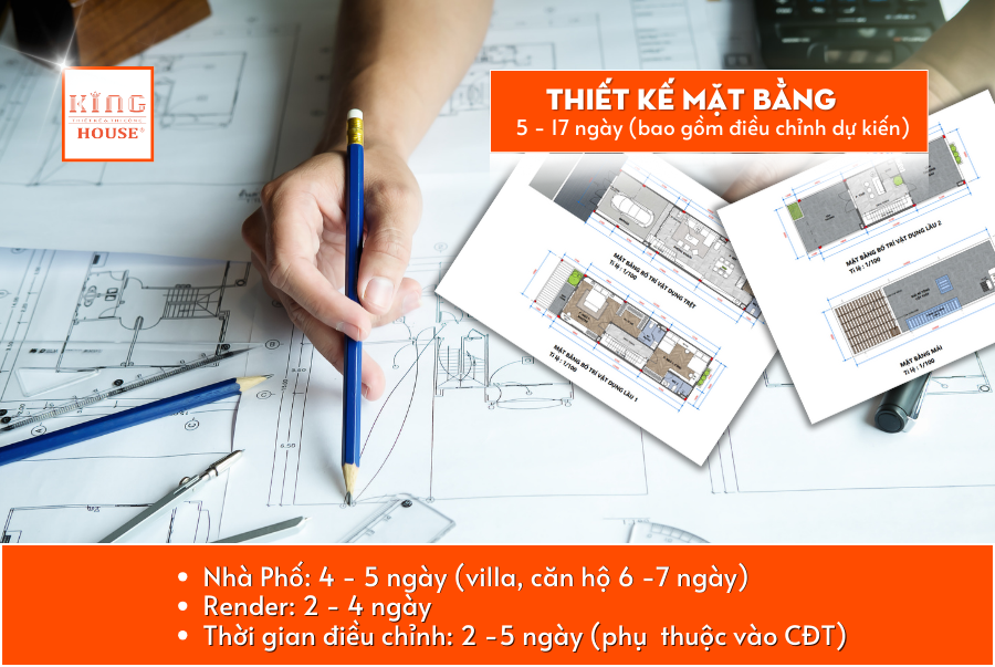 Thời Gian Tiến Độ Thiết Kế Kiến Trúc Của King House